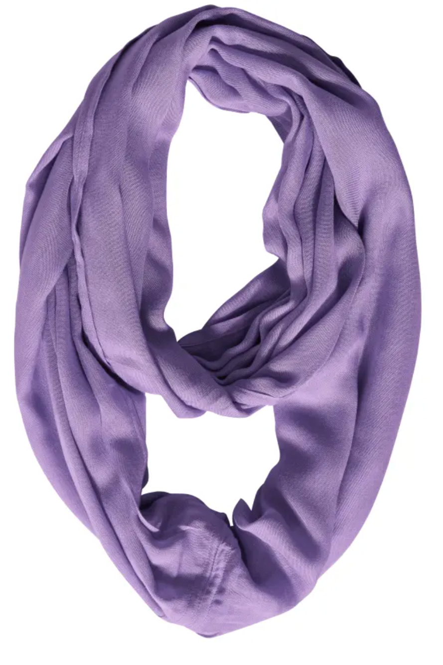 572445 Bellflower Lilac Street One Solid Basic Loop Scarf – Nina's Boutique